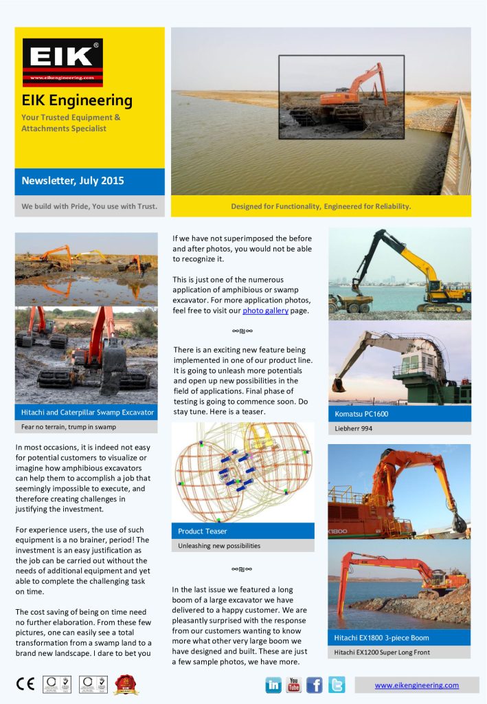 EIK Long Reach, Always within reach – EIK Engineering Sdn Bhd